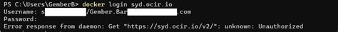 Docker Login For Oracle Cloud Infrastructure Is Unauthorized General Docker Community Forums