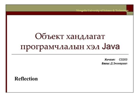 Cs203 Lecture 14 Reflection Ppt