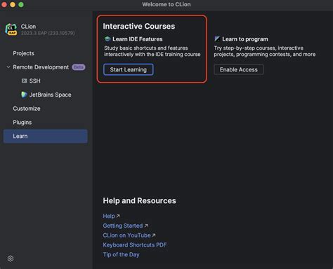 Ide Features Trainer And Other Improvements In Clion 20233 Eap4 The