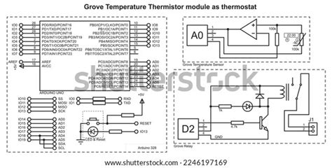 Vector Schematic Diagram Electronic Device On Stock Vector Royalty Free 2246197169 Shutterstock