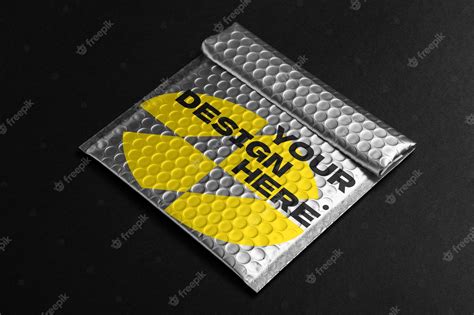 Premium Psd Flat Lay Bubble Wrap Fragile Packaging Arrangement