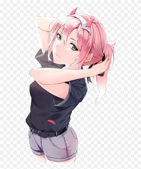 аниме ноль Два 002 zero Two Zero Two Sexy Fanart HD Png Download 662x960 6577248