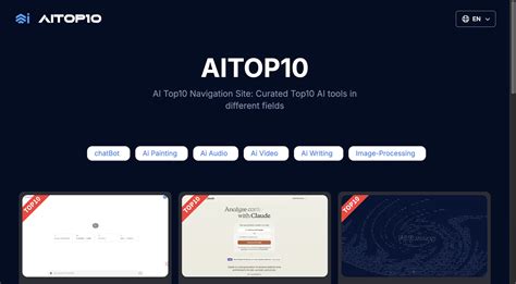 aitop10 多種なaiツールのための包括的なナビゲーションサイトです。 ai with me