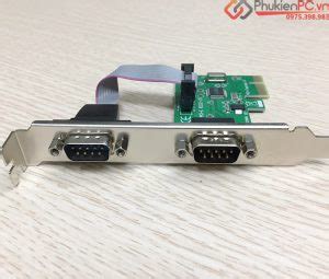Card PCI E Sang 2 RS232 COM DB9 Chipset WCH382