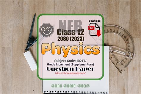 NEB Class Physics Grade Increment Supplementary Exam Paper