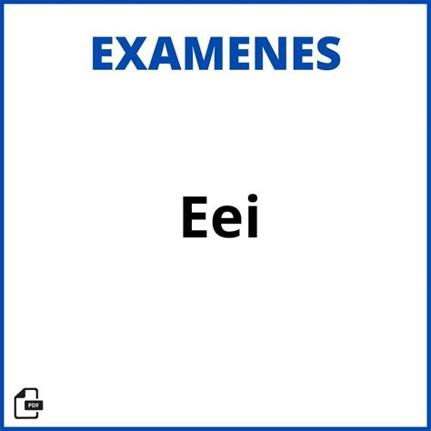 2026 Examenes Eei
