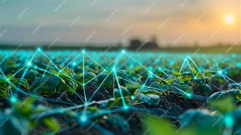 Premium Photo Iot Sensors In Smart Agriculture System For Precision Farming Enhancing Yields