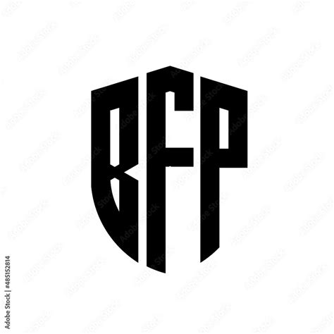 BFP Letter Logo Design BFP Modern Letter Logo With Black Background BFP Creative Letter Logo
