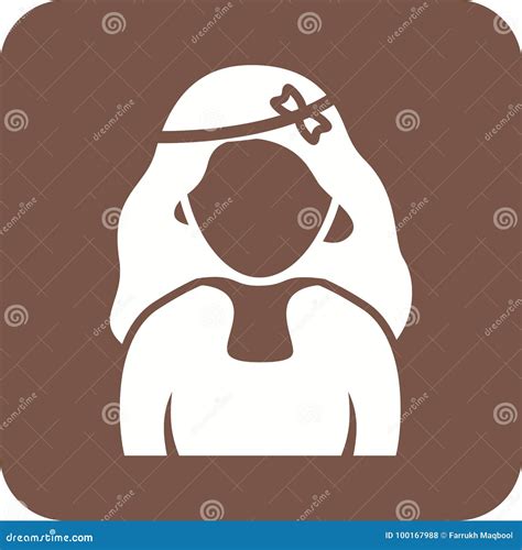 Girl In Headband Stock Vector Illustration Of Look 100167988