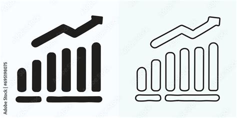 Growing Graph Icon Bar Chart Icon Infographic Growths Chart Collection For Business