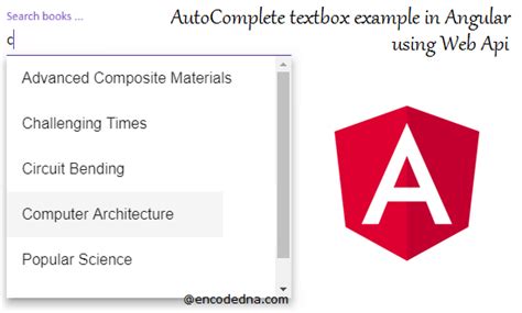 Autocomplete Textbox In Angular 6 With Dynamic Data Using Web Api In Mvc 4