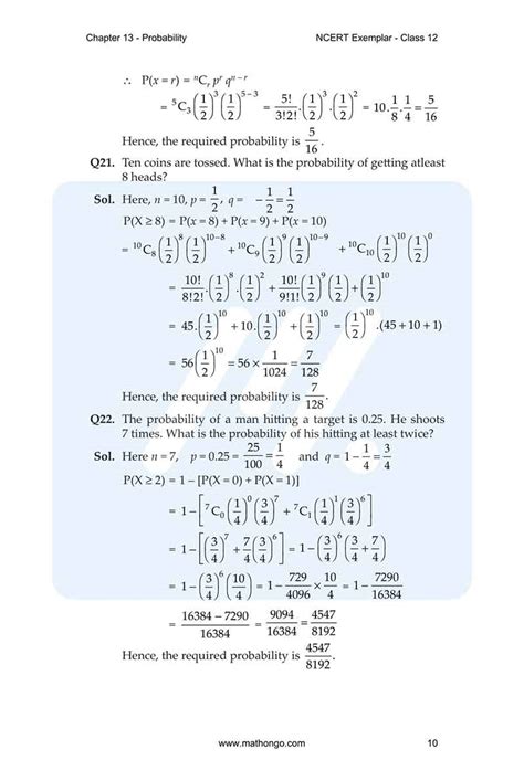Ncert Exemplar For Class 12 Maths Chapter 13 Mathongo