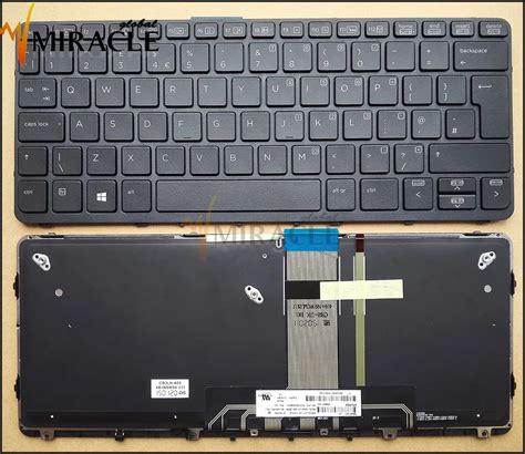 Laptop Keyboard For Hp Pro X G Replacement Keyboard With Backlit Uk Black Frame