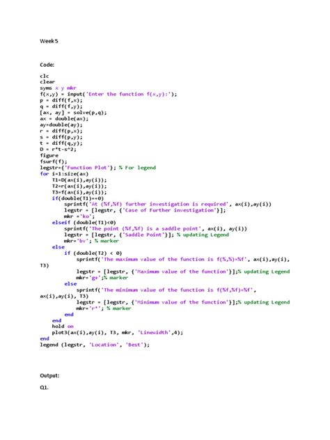 Matlab 22bai1173 Week 5 8 Pdf Computer Programming Mathematical Analysis