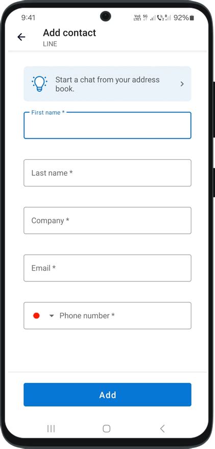 Create A New Line Contact Symphony Help Center