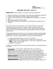 Graphing Data Sets Bar Graphs Vs Point Graphs In BIO 110 Lab Course Hero