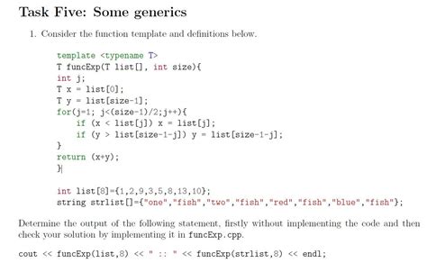Solved Template T Funcexpt List Int