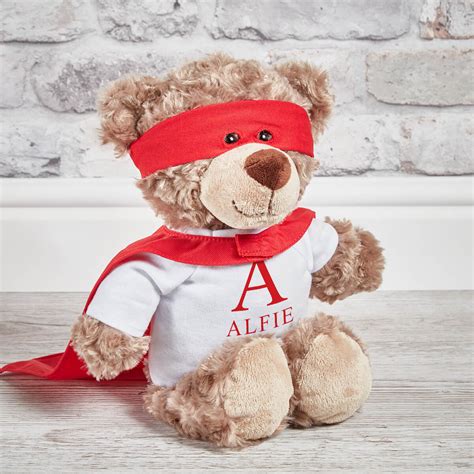 Personalised Superhero Initial Name Bodo Bear Boutique Ts