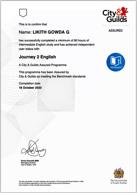 Likith Gowda G On Linkedin Klik2learn Certificate Professionaldevelopment Lifelonglearning