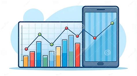 Visualize With Graph And Chart Marketing Growth Market Trend Analysis On Smartphone With Line