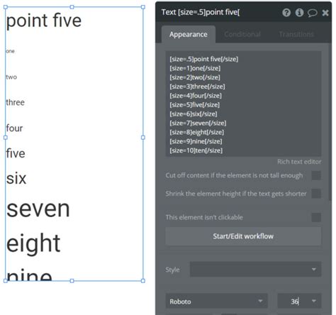 Does Bubble Support Bbcode Size Questions Bubble Forum