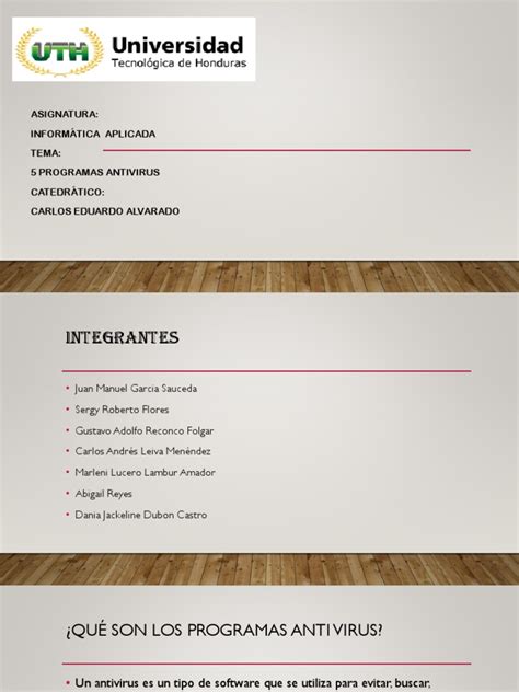 5 Programas Anti Virus Grupo 2 Pdf Software Antivirus Malware