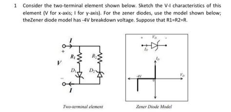 Solved Consider The Two Terminal Element Shown Below