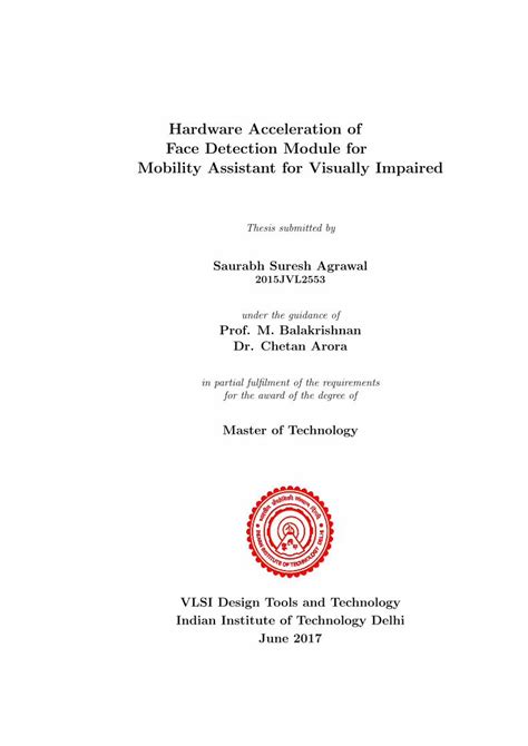 pdf hardware acceleration of face detection module for mobility