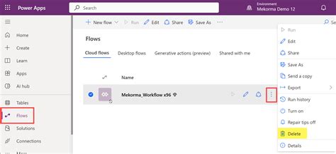 Deleting Previous Versions Of Mobile Workflows Mekorma Mobile
