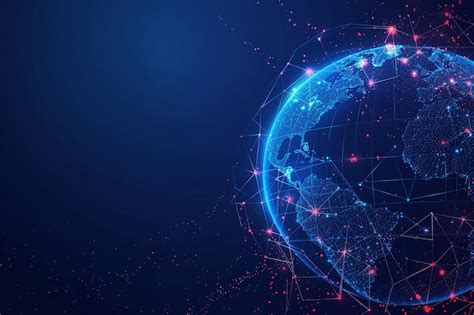 Premium Photo Global Network Connection Abstract Background Comprehensive Big Data