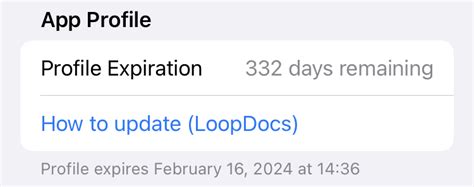 Settings Loopdocs