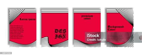 레드 컬러 추상선 무늬 배경 커버 디자인 어두운 색상의 현대적인 배경 디자인 빨간색 검정 흰색 플래카드 포스터 벡터 커버 템플릿 0명에 대한 스톡 벡터 아트 및 기타 이미지