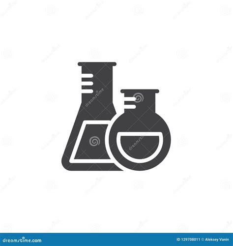 Laboratory Flask Vector Icon Stock Vector Illustration Of Single Design