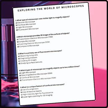 Exploring The World Of Microscopes Types Uses And Features Reading Compre