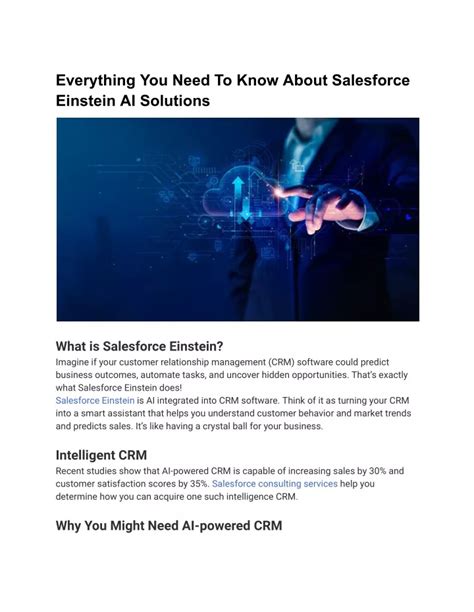 Ppt Everything You Need To Know About Salesforce Einstein Ai