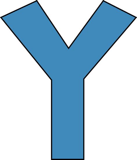Blue Letter Y
