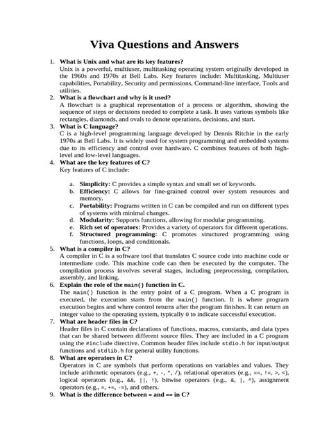 Quiz Pdf C Programming Language Programming