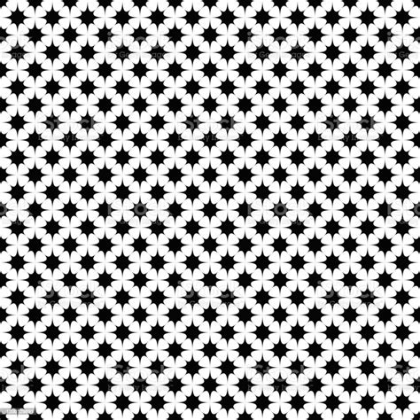 Geometrical Abstract Monochrome Star Pattern Background Design Stock Illustration Download