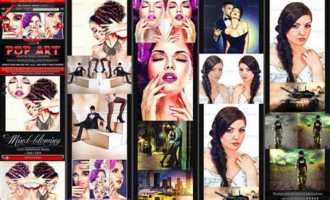 人像转彩色手绘效果ps动作 爱图网