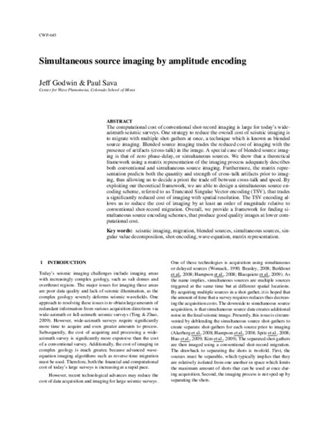 pdf cost effective simultaneous source imaging with tsv encoding