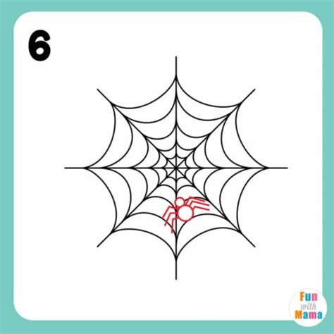 How To Draw A Spider Web Fun With Mama
