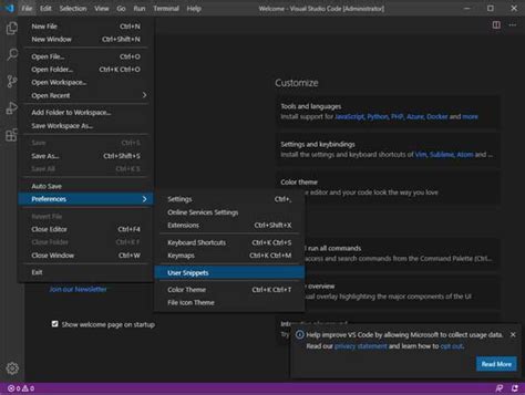 Hướng Dẫn Tạo Snippet Trong Visual Studio Code