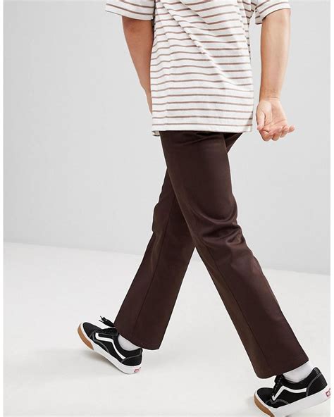 Dickies 873 Work Pant Chino In Straight Fit In Brown For Men Lyst