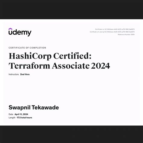 Swapnil Tekawade On Linkedin Terraform Udemy Cloudcomputing