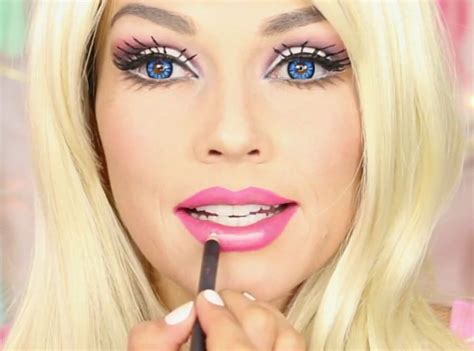 Barbie Make Up Halloween Barbie Costume Makeup Barbie Look Makeup