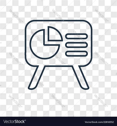 Panel Concept Linear Icon Isolated On Transparent Vector Image