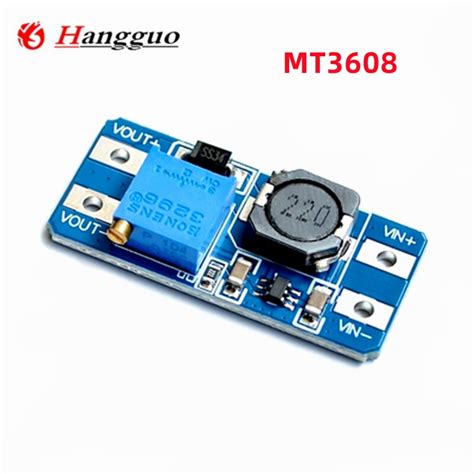 Dc Dc 조절식 부스트 모듈 부스트 플레이트 스텝 업 모듈 마이크로 Usb 포함 또는 미포함 2v 24v ~ 5v 9v 12v 28v Mt3608 2a
