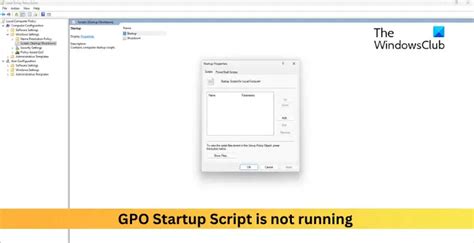 GPO Startup Script Is Not Running Troublehoot