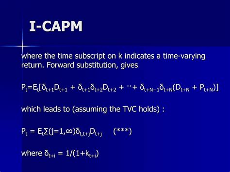 Ppt Lecture 12 Intertemporal Capm Powerpoint Presentation Free