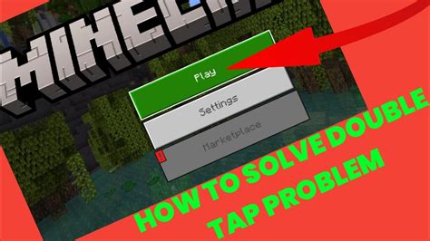 How To Fix Double Click Problem In Minecraft Pocket Edition Bedrock